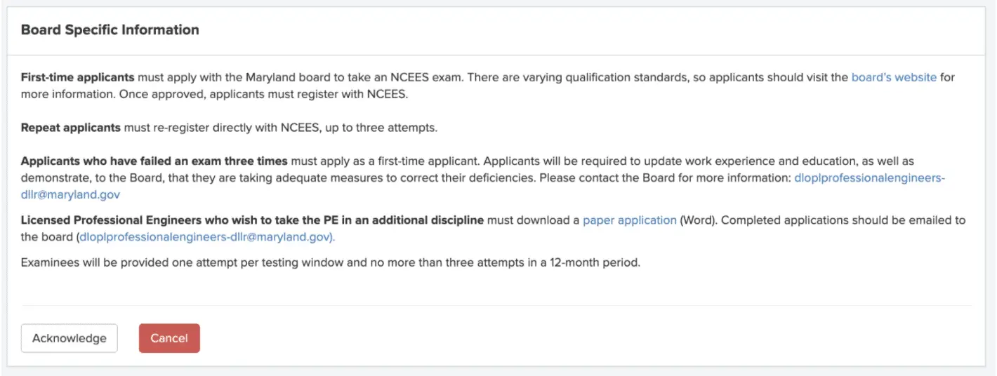 Maryland PE Exam, PE License, and PDH Requirements – PE Preparation